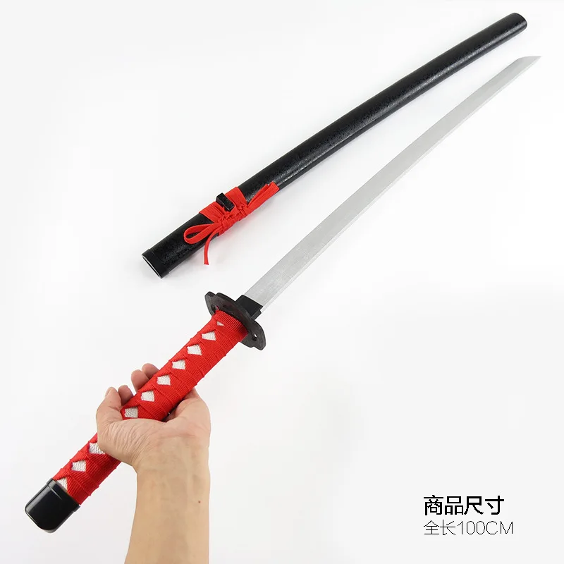 Orange Demon Slayer Uzui Tengen Ninja Katana Samurai Toy