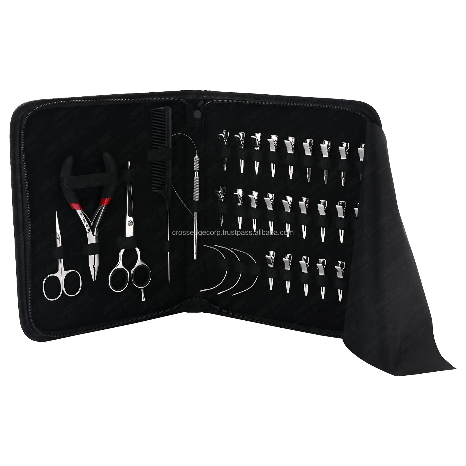Hair Extension Tool Kit Micro Beads & Sew In C Type Needles Hair Tools ...