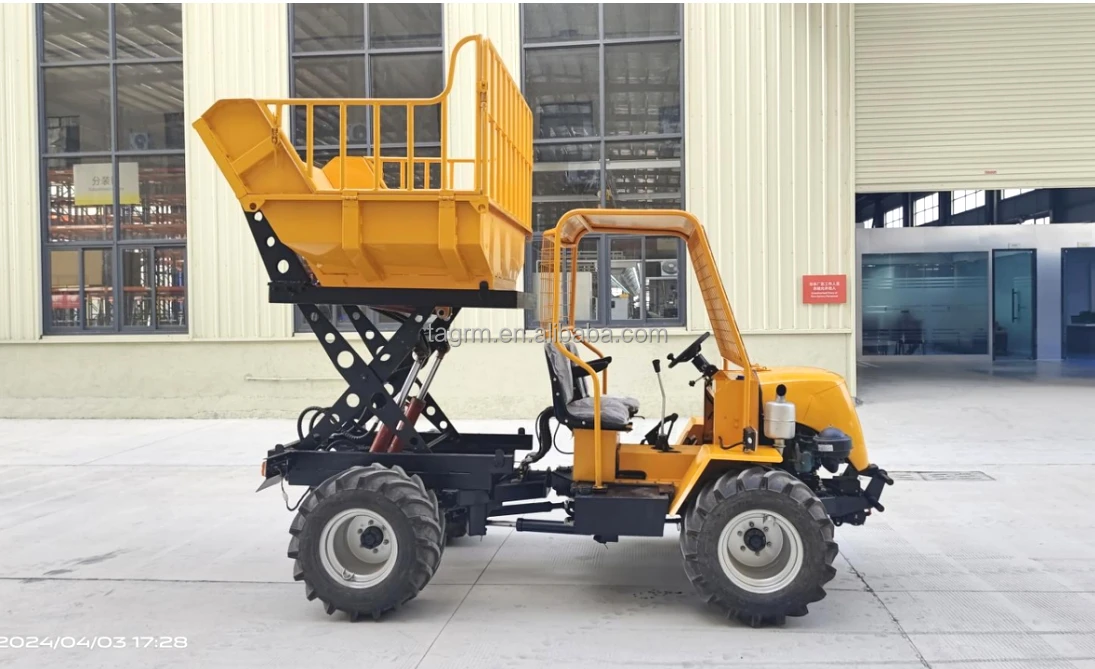 Wheel Type 4X4 Tricycle Oil Palm Fruit Lift Loader Transport Palm ...