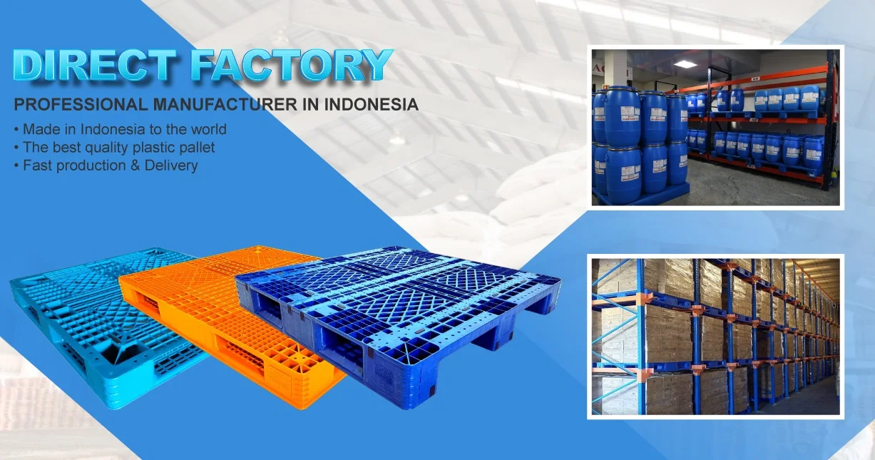 Heavy Duty Plastic Pallets Euro Pallet Stacking Load 1000 Kg Low Moq ...