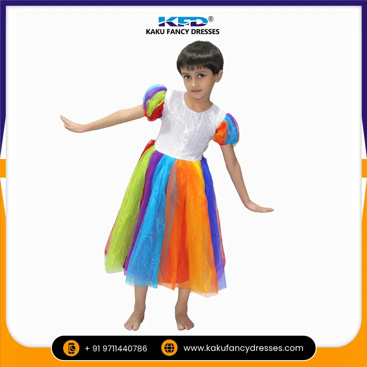 Nature Theme Rainbow Boy And Rainbow Girl Costumes For Kids Annual Function Theme Party ...
