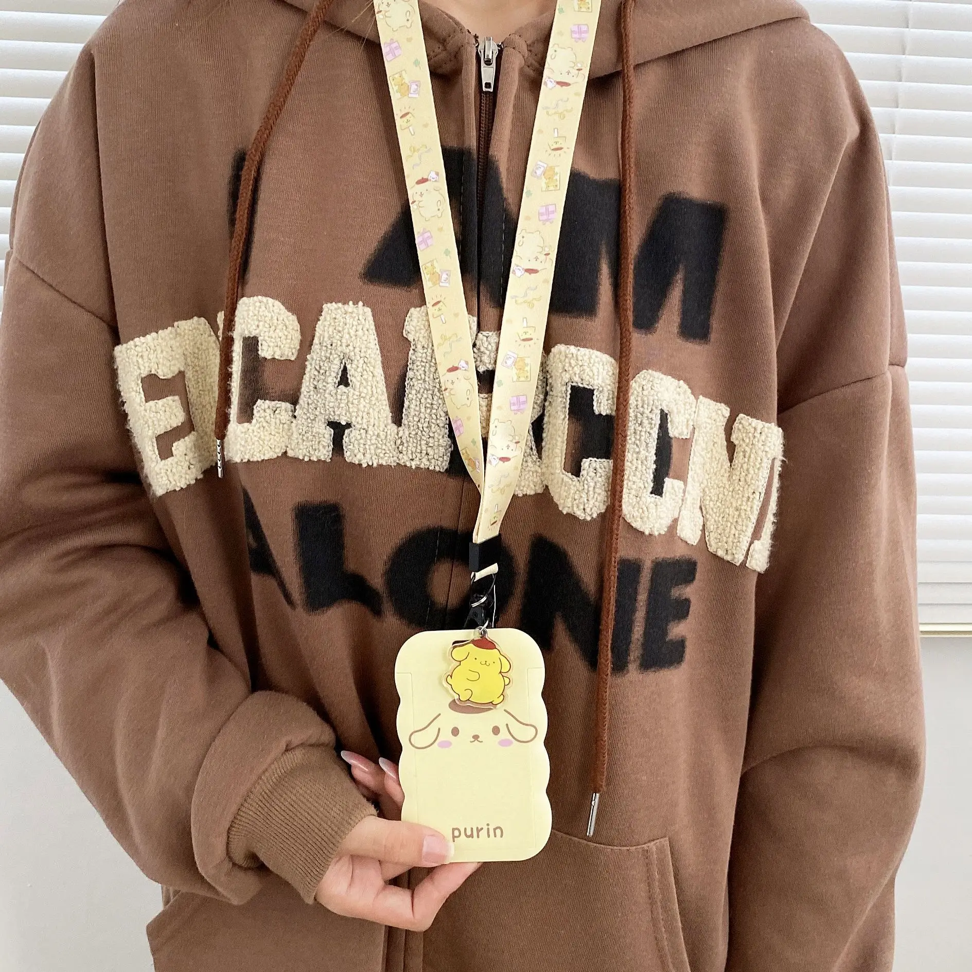 Kuromi Plastic Id Card Holder Lanyard Cute Girls Lanyards Retractable ...