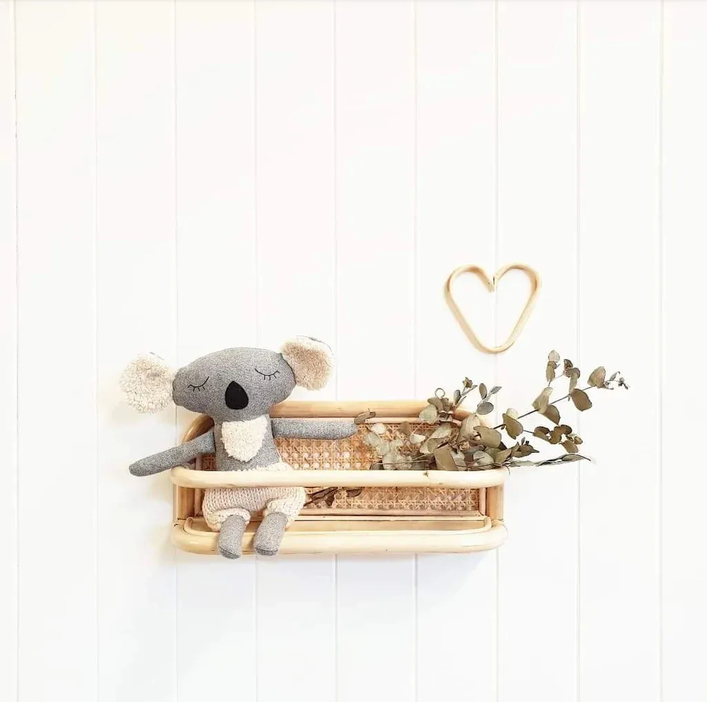 New Innovation Home Organization Rattan Wall Mounting Shelves Storage ...