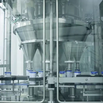 Can Powder Filler 50-120cpm Milk Powder And Nutrition Powder Automatic ...
