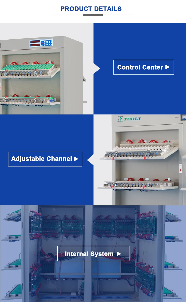 256 Channel 5V 10A Cylindrical Battery Cell Charge Discharge Capacity ...