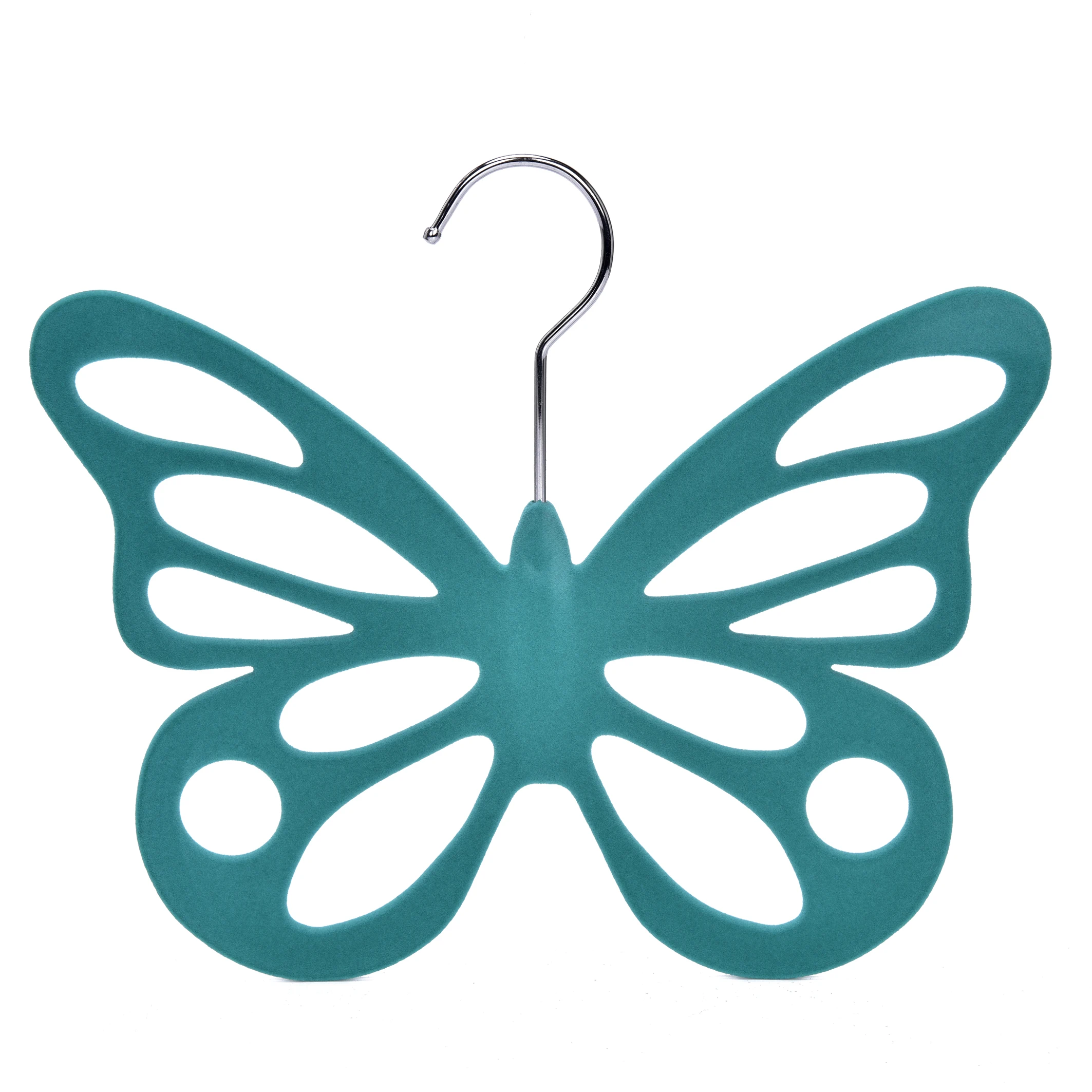 Hot Sale Shawl Hangers Butterfly Shape Velvet Hangers Organizer Hijab ...