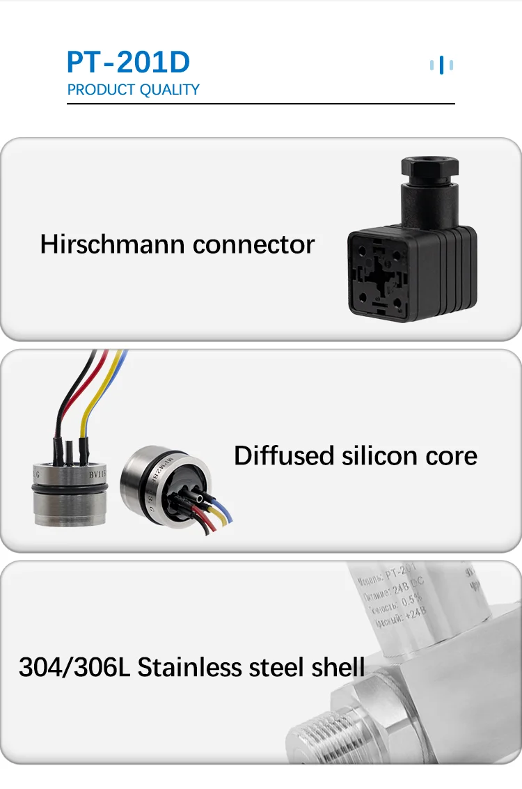 Industrial Pressure Transducer 0-10v Led Digital Rs485 Differential ...