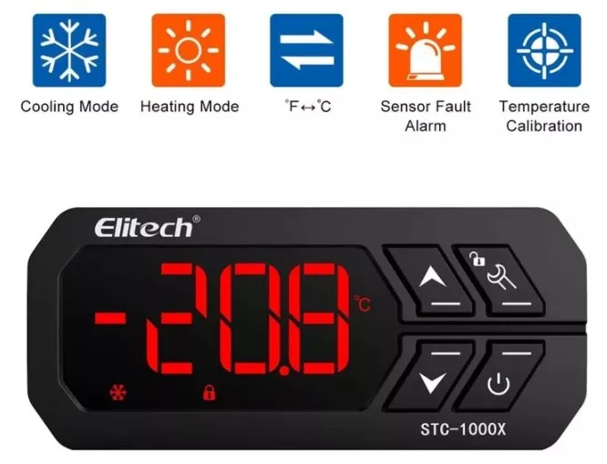 Elitech STC-1000HX Temperature Controller - Precision & Performance