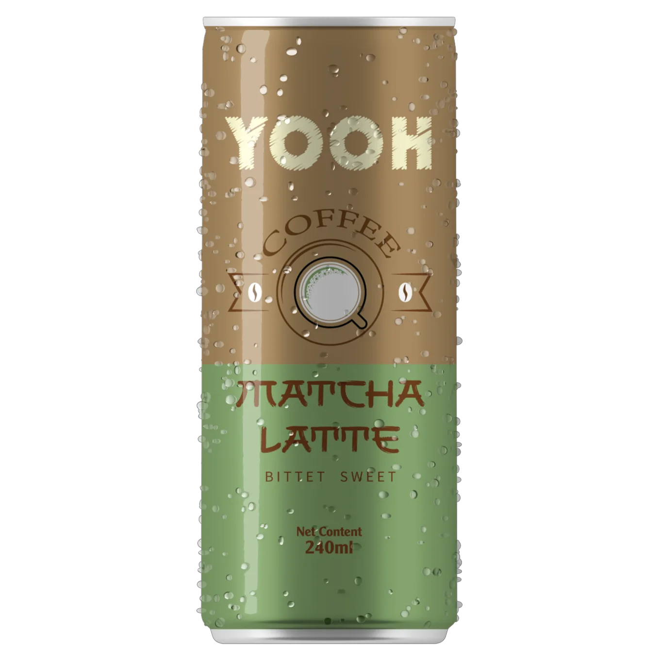 YOOH LATTE MATCHA RTD Original Taste Canned 240ml OEM/ODM/YOOH Factory ...