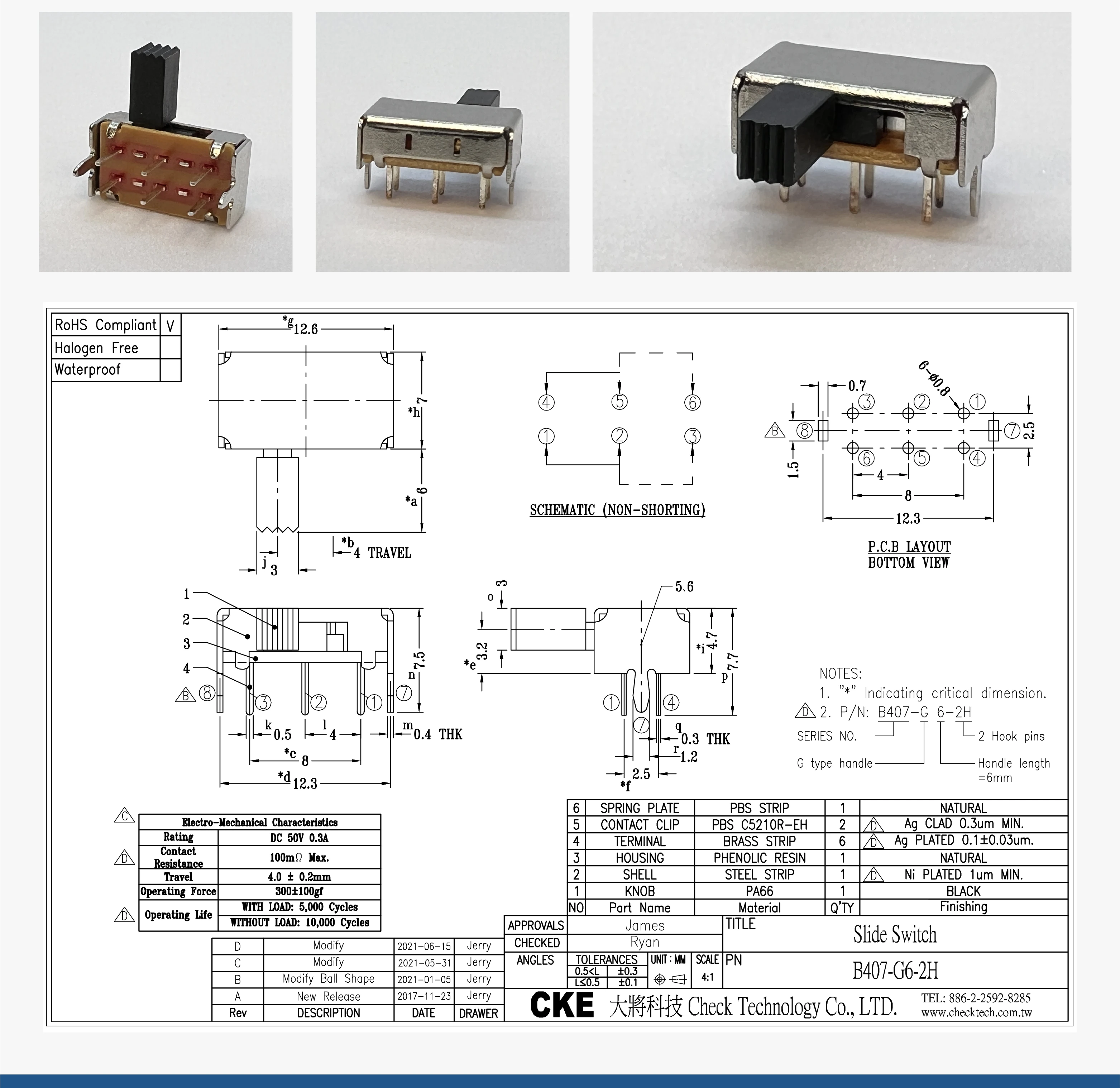 Enhanced User Experience B-slide Switches With Soft-touch Feel - Buy B ...