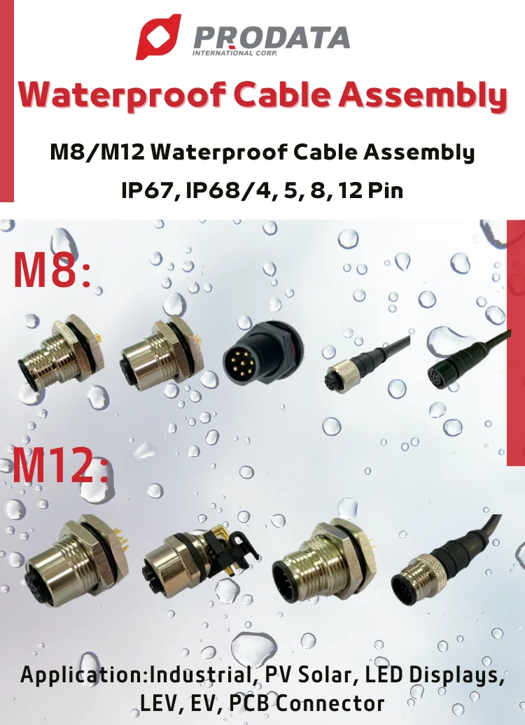 M12 5 Pin 22awg A Coding Straight Male Connector - Buy M12 5 Pin ...