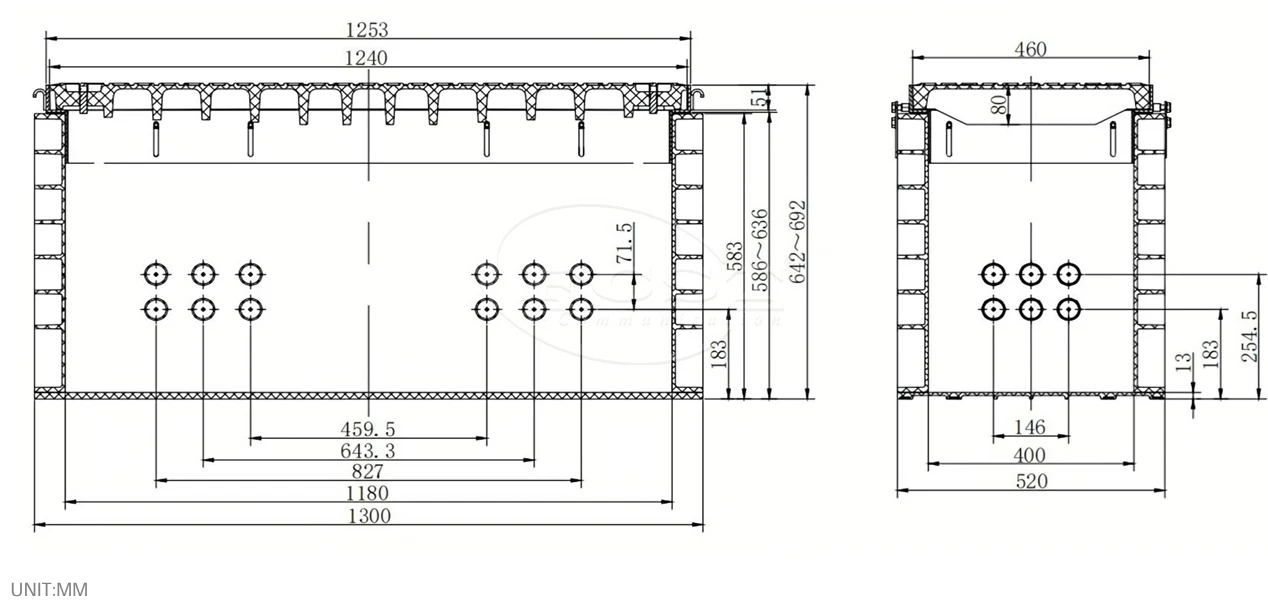 SMC Plastic Fiber Optic Cable Draw Pit & Access Chambers