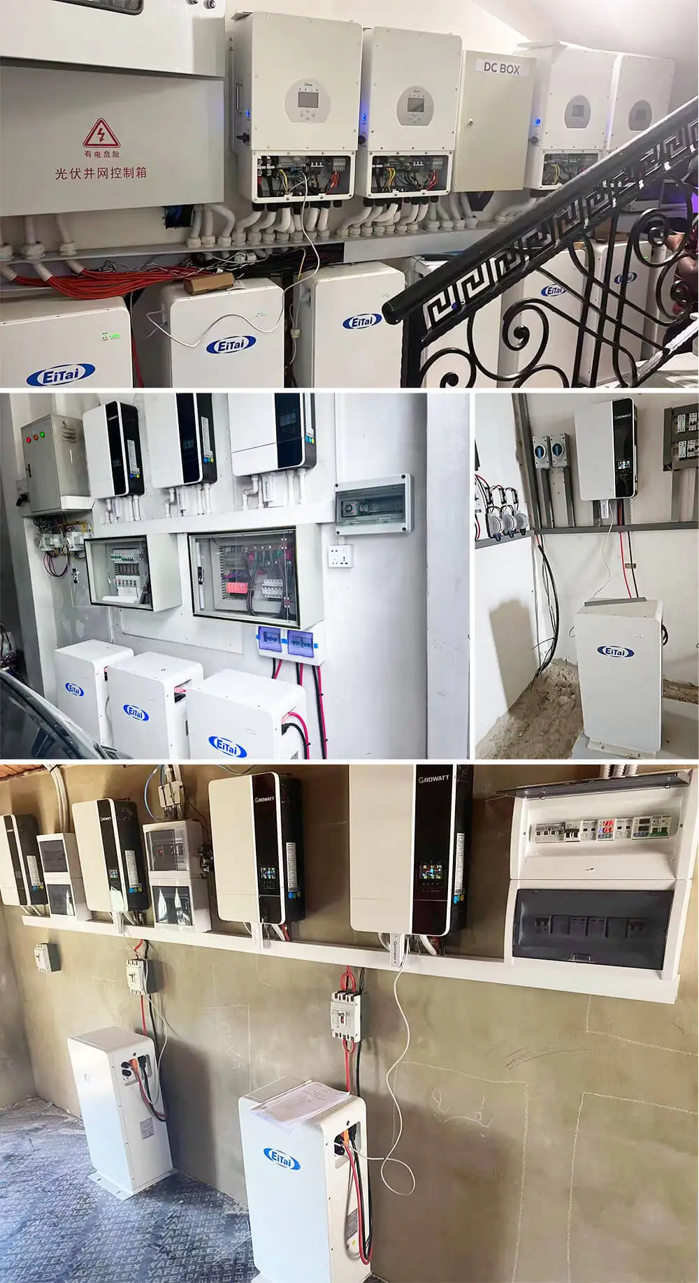 EITAI 51.2V Lifepo4 Battery Myanmar 6000cycle 10.2kwh 10kw
