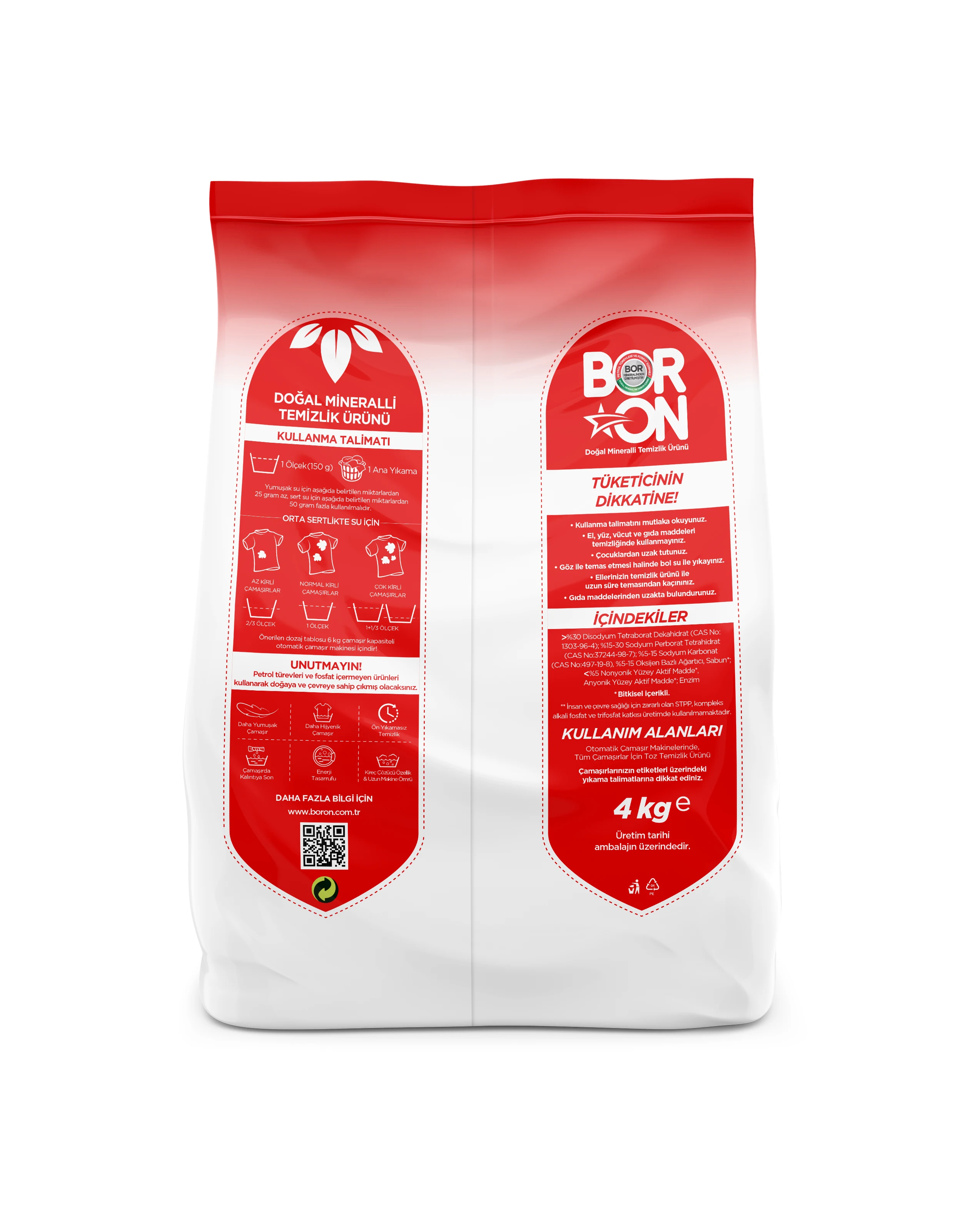 Boron Natural Mineral Powder Laundry Detergent 4kg 26 Washings For ...