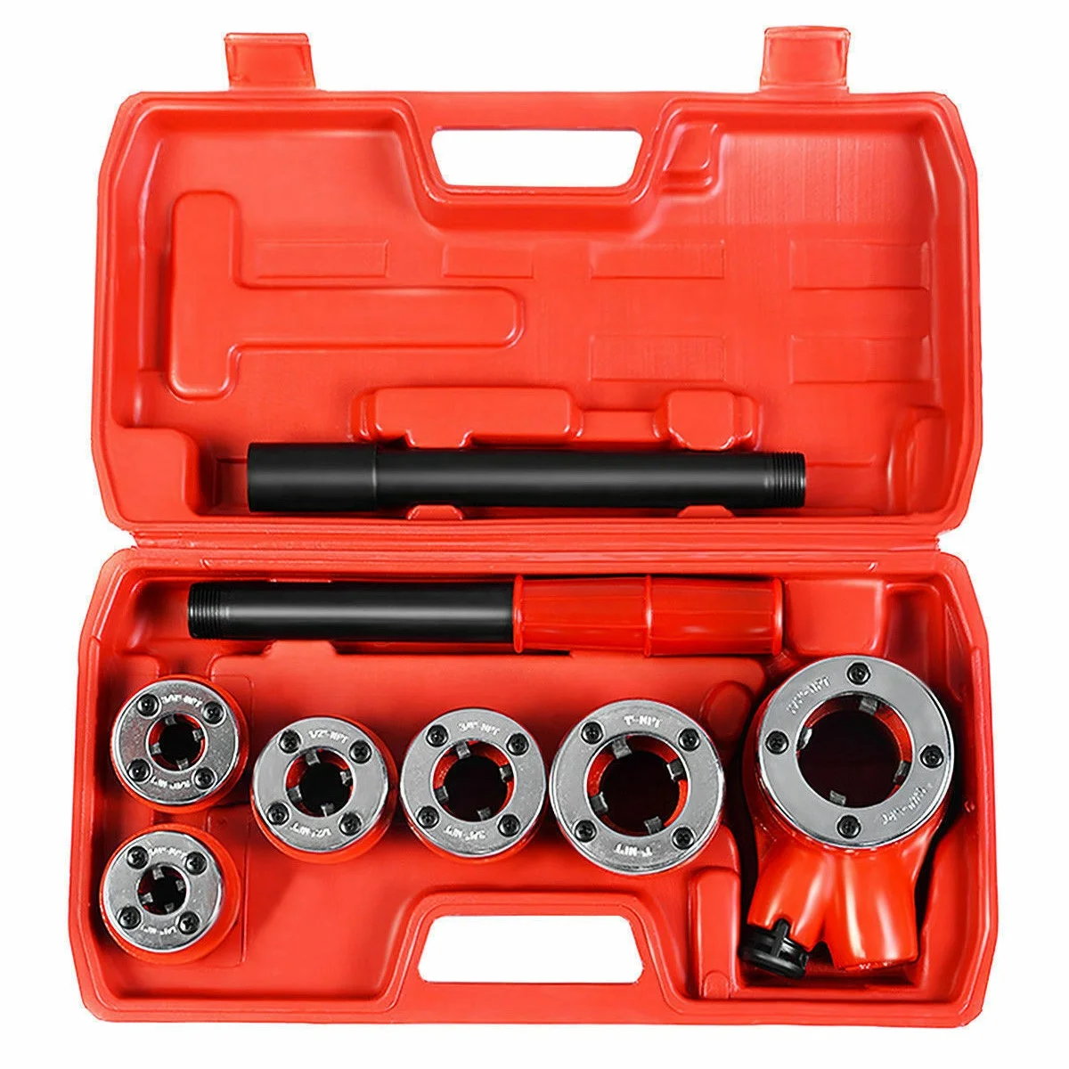 Larix Portable Manual Pipe Threader Ratchet Pipe Threading Kit Ratchet ...