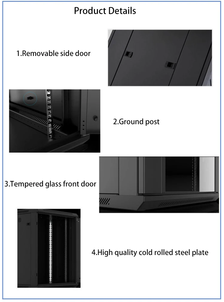 12u Wall Mount Cctv Server Rack Cabinet - Buy 12u Server Rack Wall ...