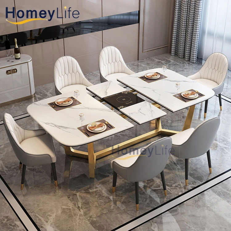 Extendable Extended Dining Table Designs And Chairs Dining Room Table ...