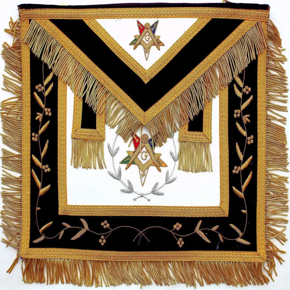 Hot Sale 2025 Masonic Regalia Bullion Wire Apron Custom Hand Made ...