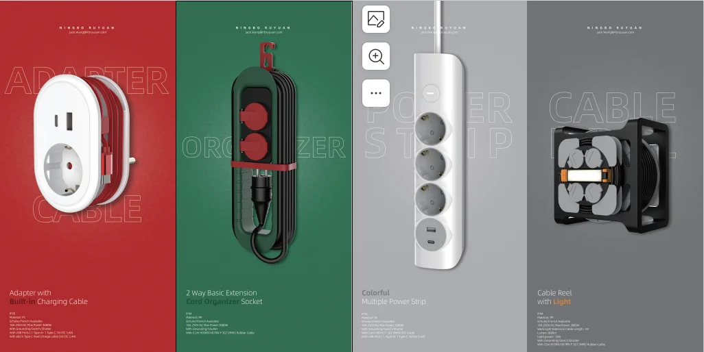 New Design Power Socket IP44 16A 250V/AC Plug Power Portable Electrical ...