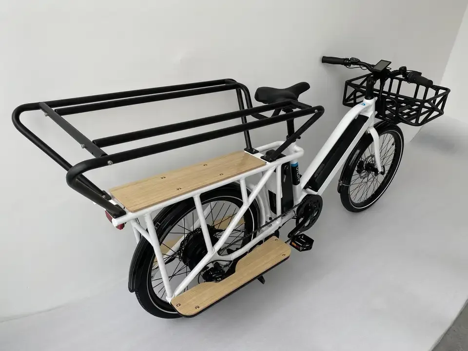 Dual Battery Long Range E Bike Electric Cargo Bike For Family Use ...