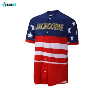 High Quality Custom Sublimated Plain Mesh Baseball Shirts Men's ...