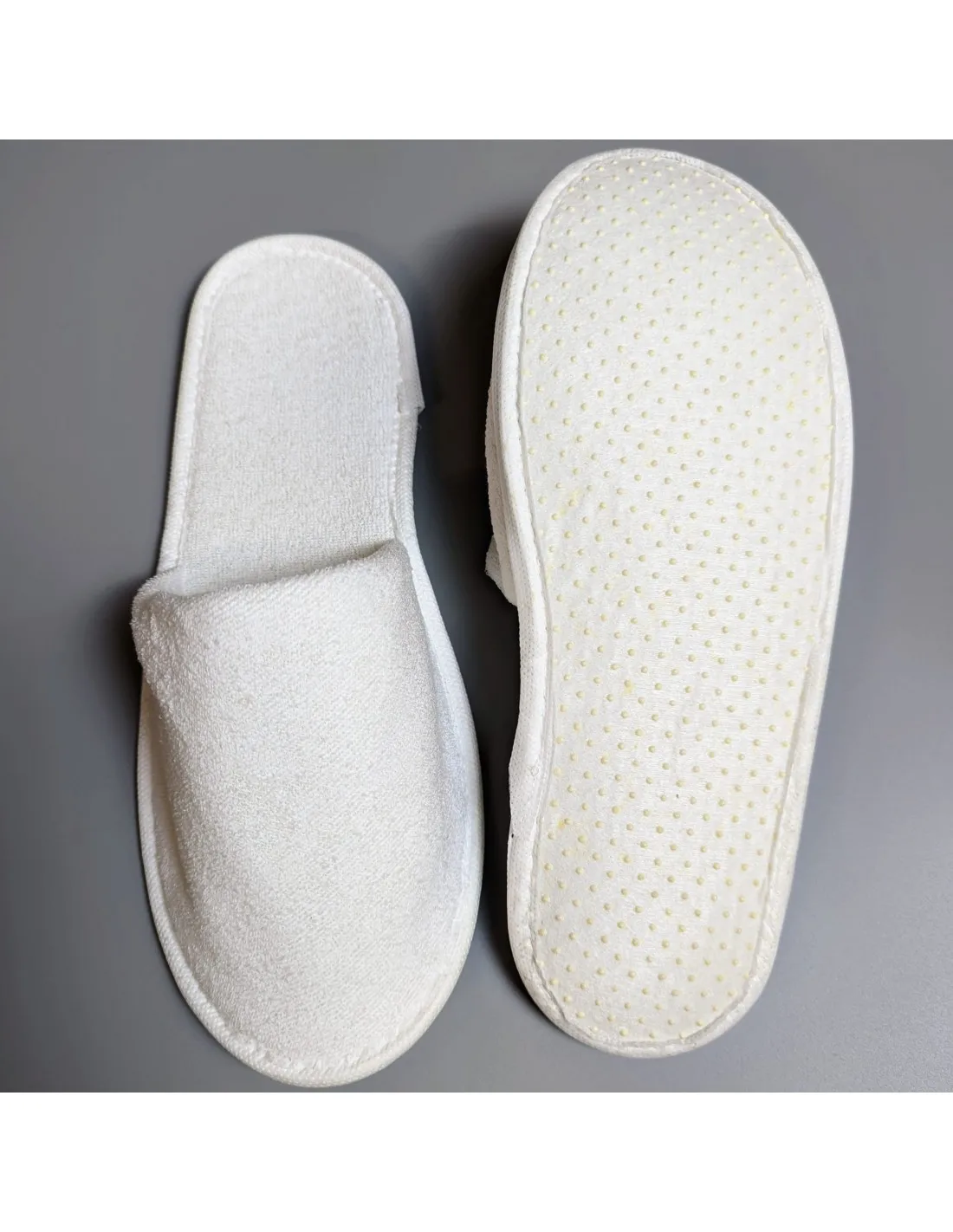 Custom Promotional Hotel Slippers With Printed Logo - French Terry ...