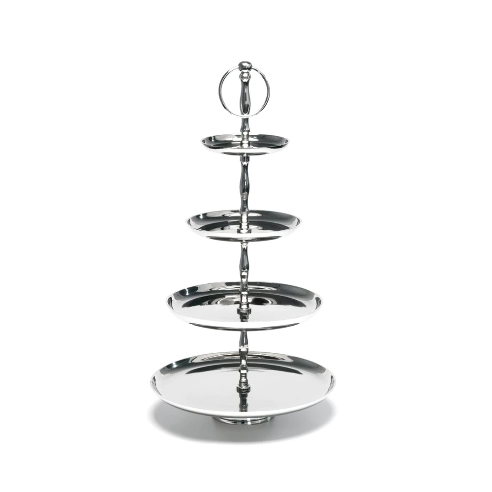 Elegant 3-Tier Galvanized Metal Cake Stand and Cupcake Display Serving ...