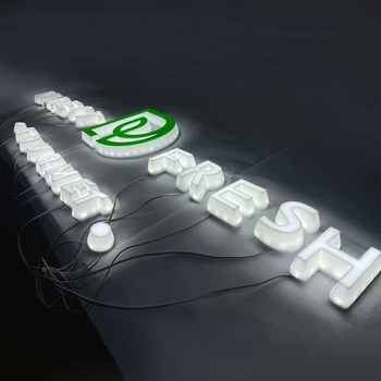 Outdoor Custom Store Front Lit Led Light Up Letter Sign Whole Lit Shop ...