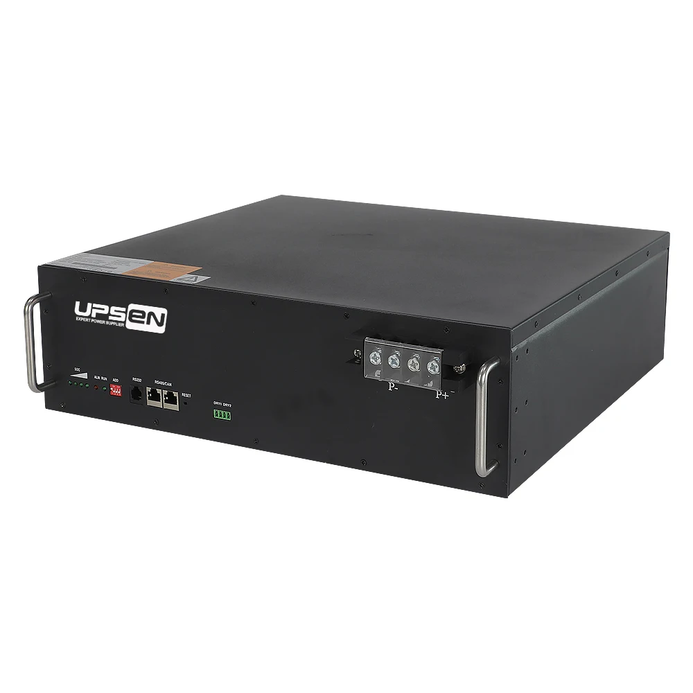 UPSEN Rack Mounted LiFePO4 Lithium Ion Battery 51.2V 100Ah/200Ah Home ...