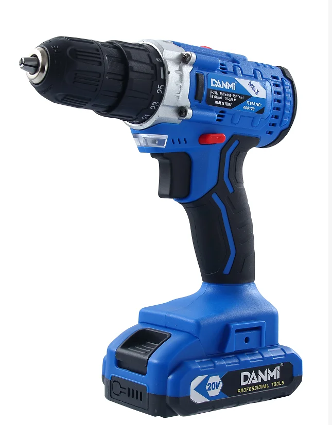 Danmi 20v Max Cordless Drill,Power Tool Combo Kit With 2 Batteries And ...