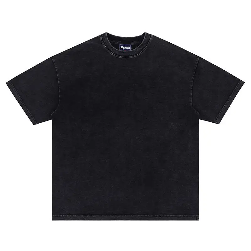Heavyweight Cotton Oversized Vintage Washed Tee Printed Blank Acid ...