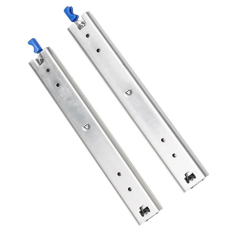 53mm Soft-Close Undermount Concealed Locking Drawer Slide Rails Push ...