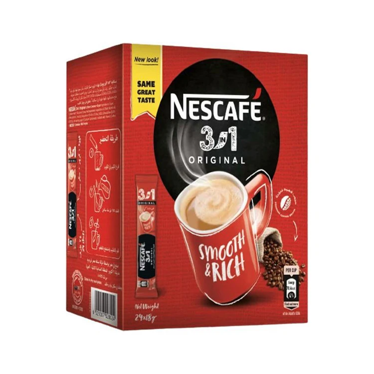 Nescafe 3 In 1 Classic Rich Aroma Instant Coffee In Single Serve Pack ...