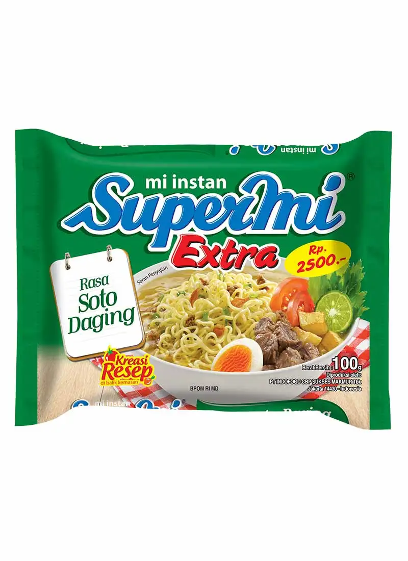 Traditional Taste Original Fried Supermie Noodle Instant Food With 40 ...