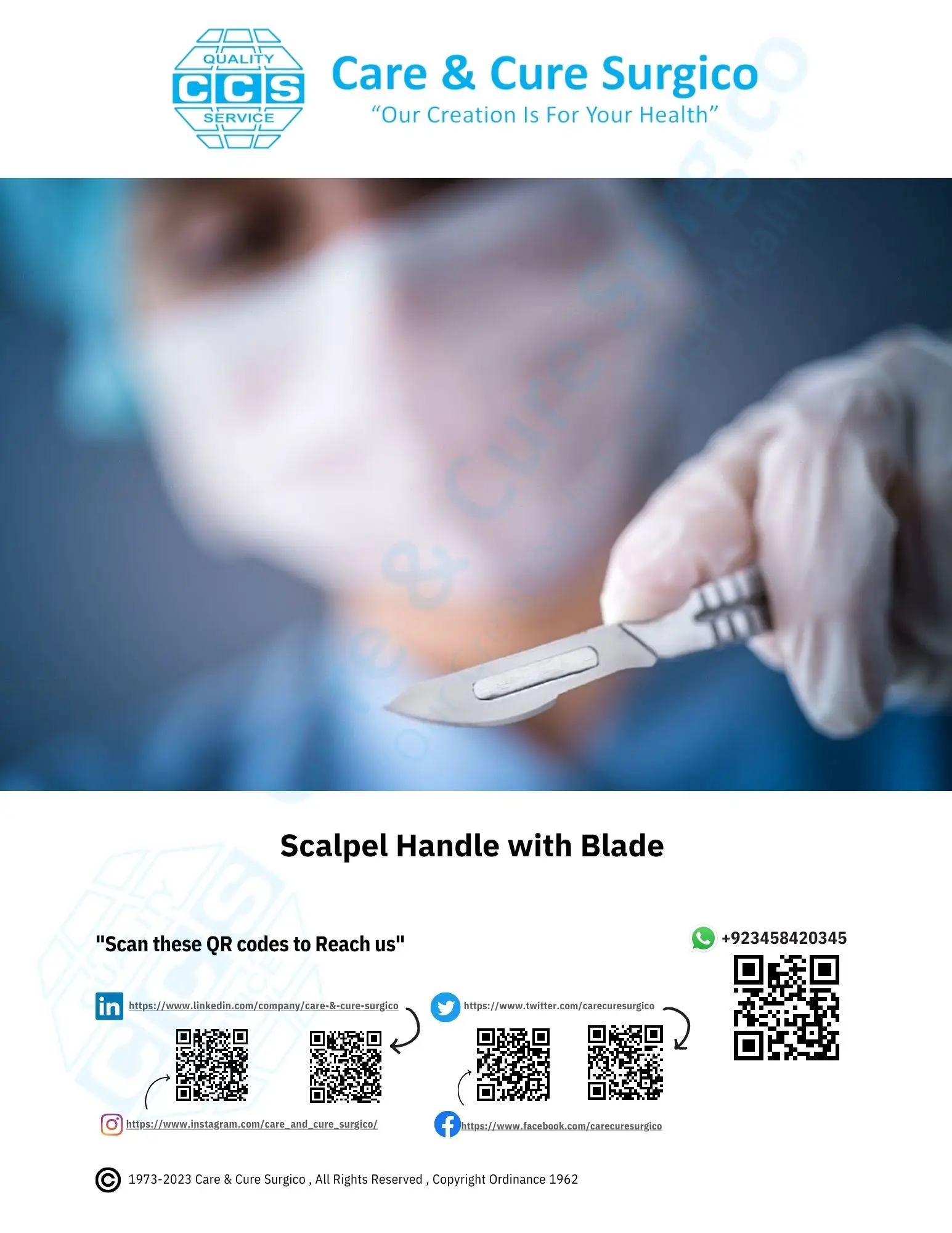 Surgical Instruments Custom Scalpel Handle Health Care Supplies ...