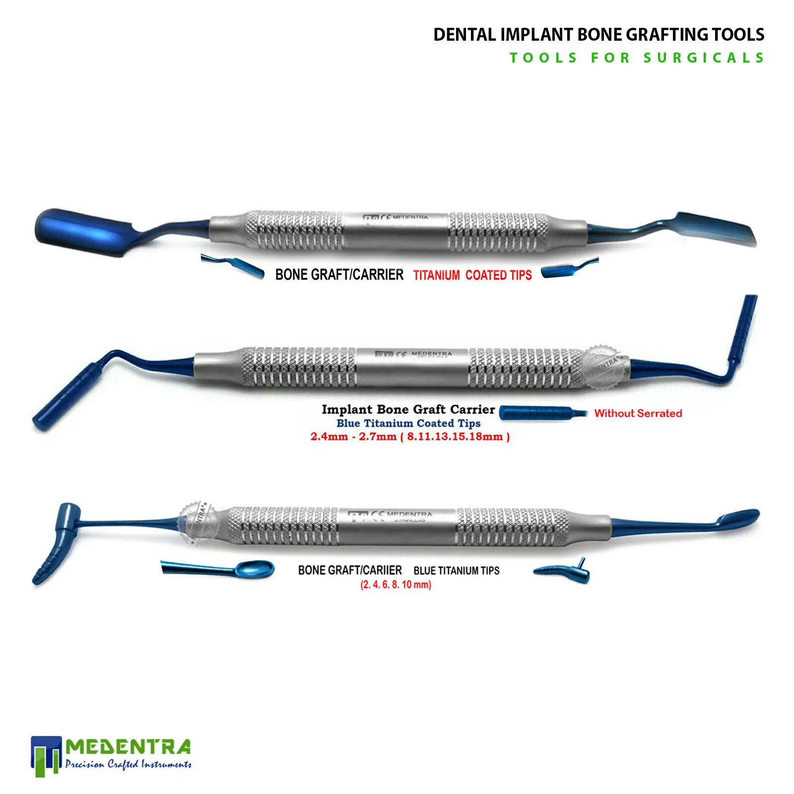 Exclusive Edition Dental Implant Bone Graft Instruments Stainless Steel ...