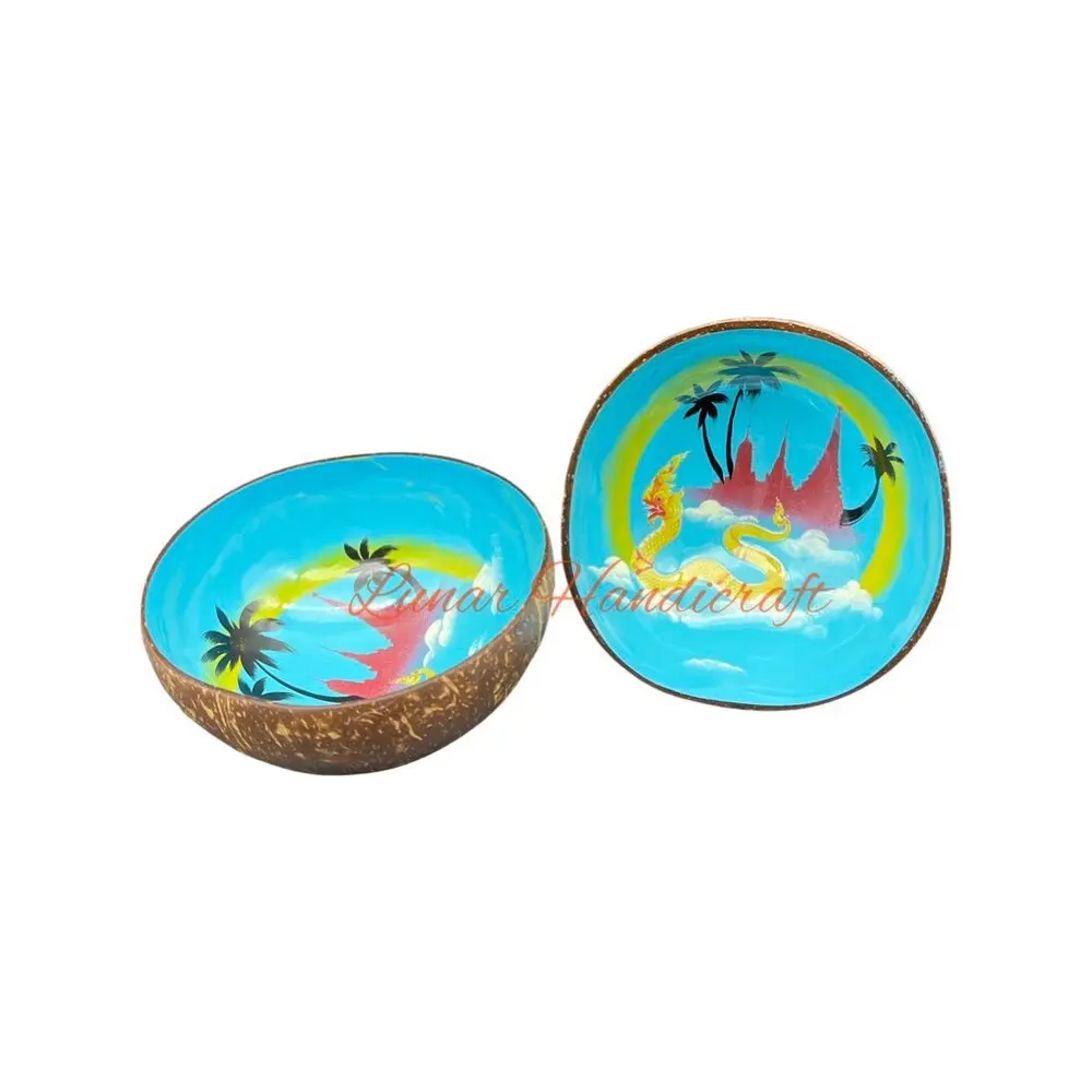 Seashell Inlay Bowls Made In Vietnam With Inside Coconut Shell Design ...