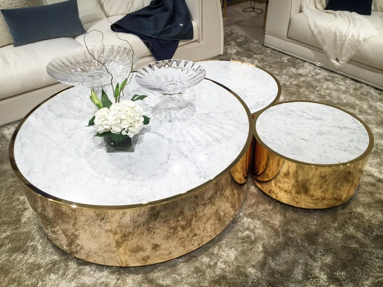 Bespoke Metal Pvd Coated Side Tables Set/3 Modern Luxury Design Elegant ...