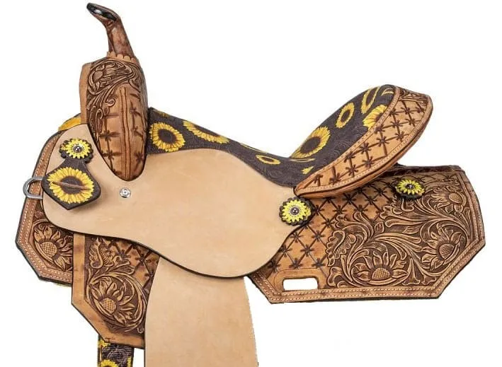 Premium High Quality DD Genuine Leather Hand Tooled Equestrian Western ...
