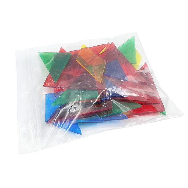 35 PCS Transparent Geometria Tangram - Educational Puzzle