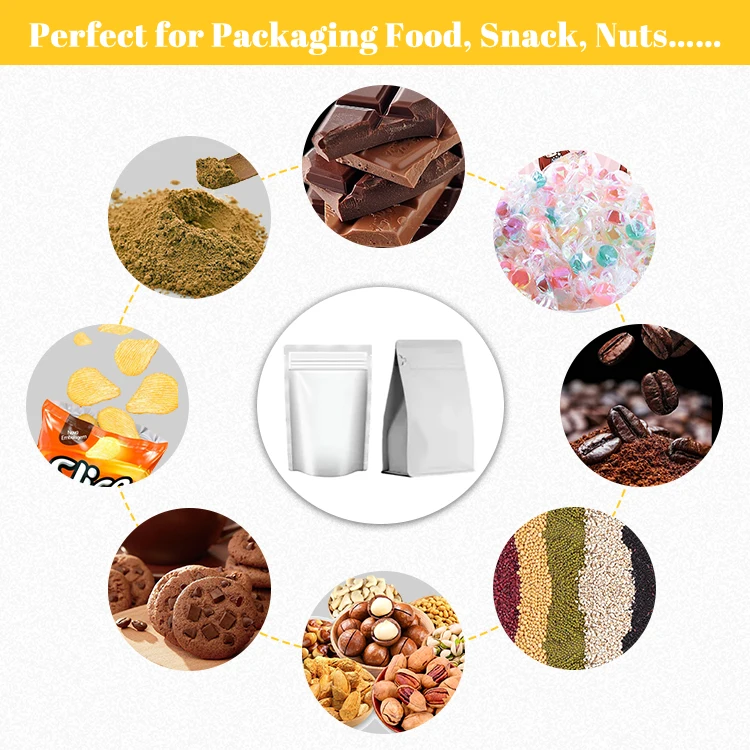 Doypack Snack Nuts Biodegradable Packaging Bag Customized Stand Up ...
