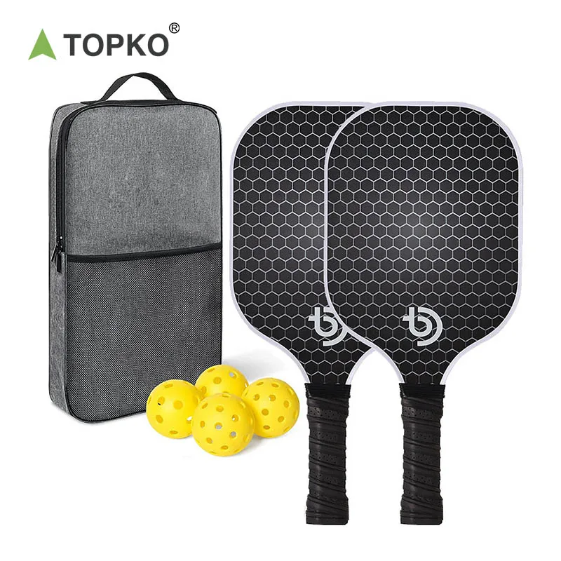 TOPKO High Quality Carbon Fiber Peak Racket Sports Equipment Pickleball ...
