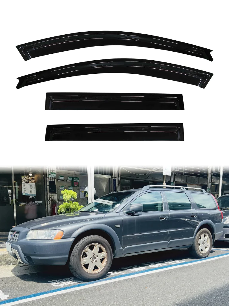 Acrylic Window Visor for Volvo XC70 2000-2007 Sun Shade Rain Guard Door ...