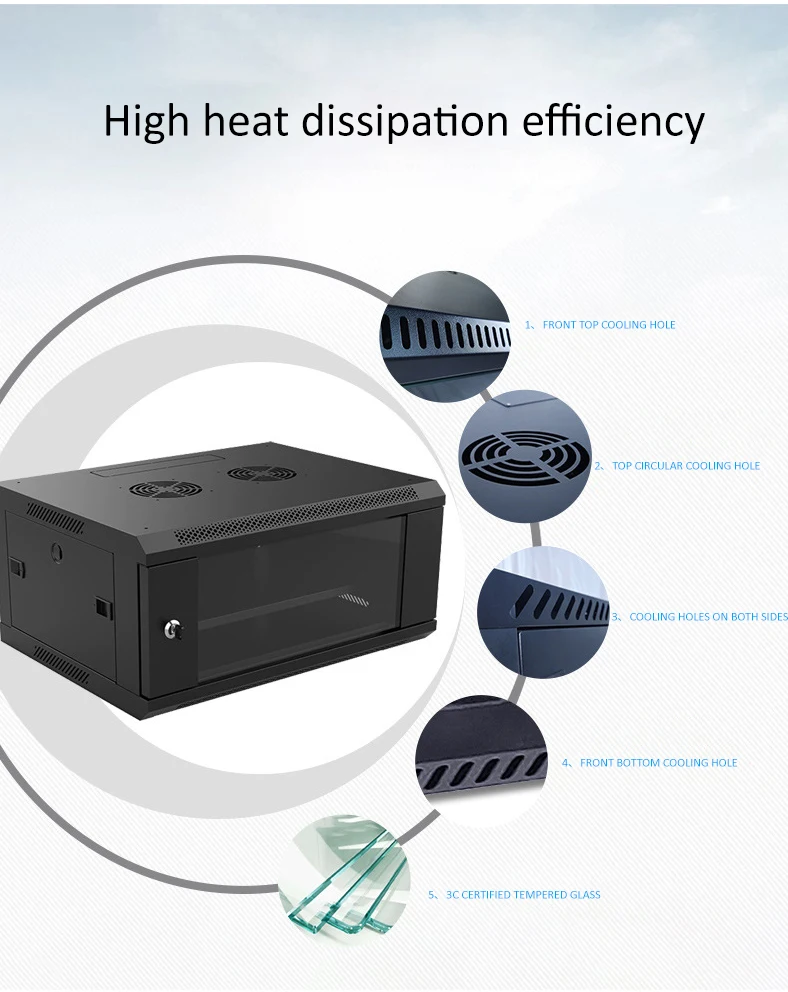 15u It Network Rack Enclosed Server Cabinet With Fan And Pdu - Buy ...