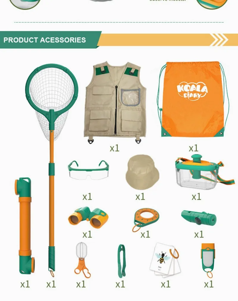 Explore Tool Set Premium Kids Camping Toys Kids Outdoor Explorer Kit ...