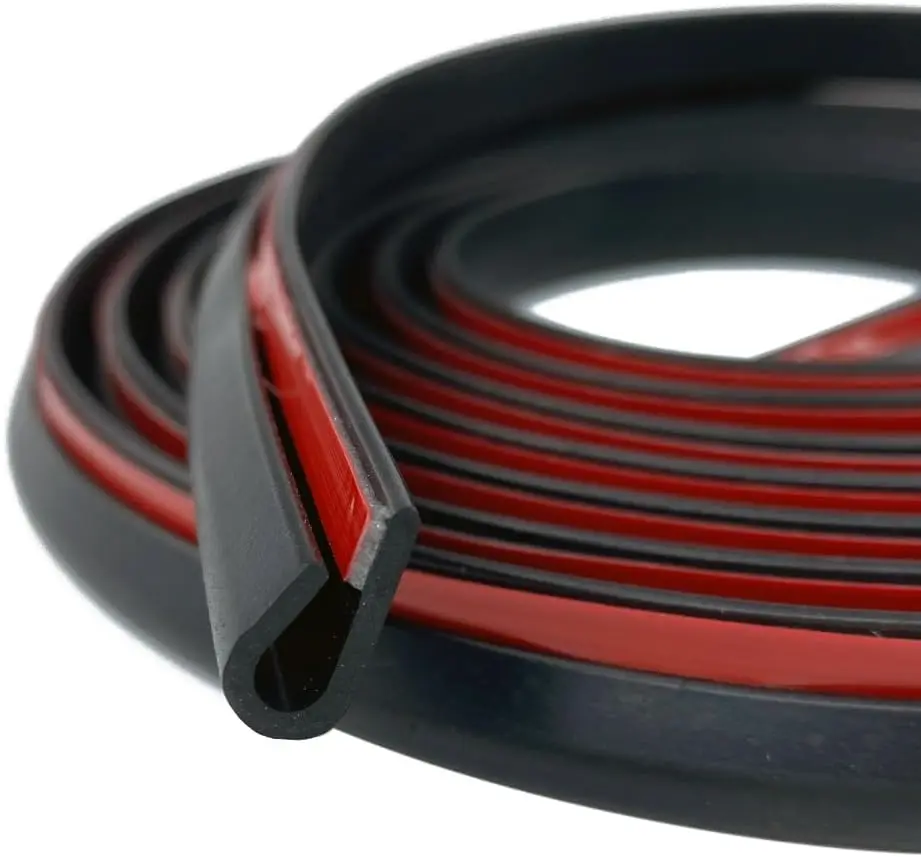 U Shaped Edging Trim Tintvent Rubber Edge Trim Black