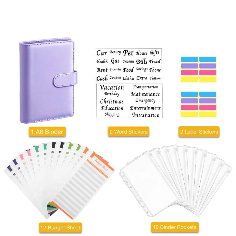 Cash Envelope Budget System Binder Custom Notebook Manufacturer ...