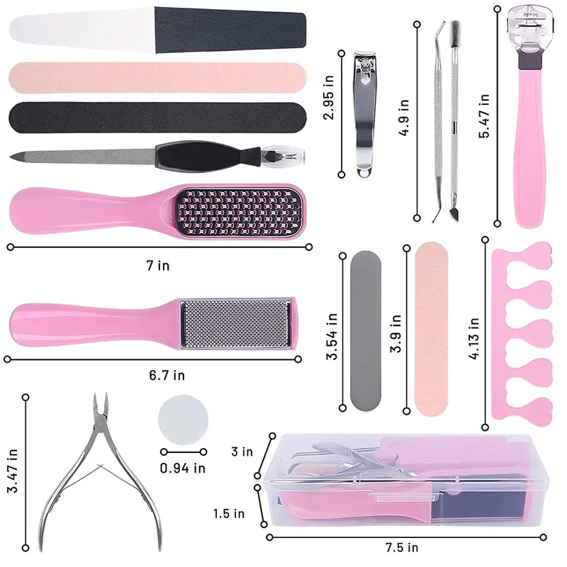 Professional Manicure Pedicure Set Foot Care Pedicure Kit Stainless ...