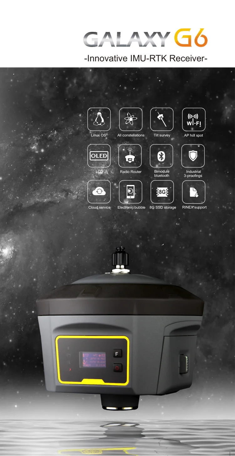 High Precision 2023 New Gnss Rtk galaxy G6 for Land Survey Surveying ...