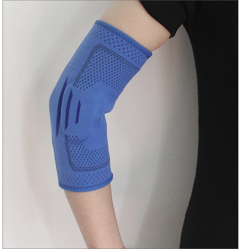 Nylon With Silicone Pad Compression Elbow Band With Anti Slip Silicone ...